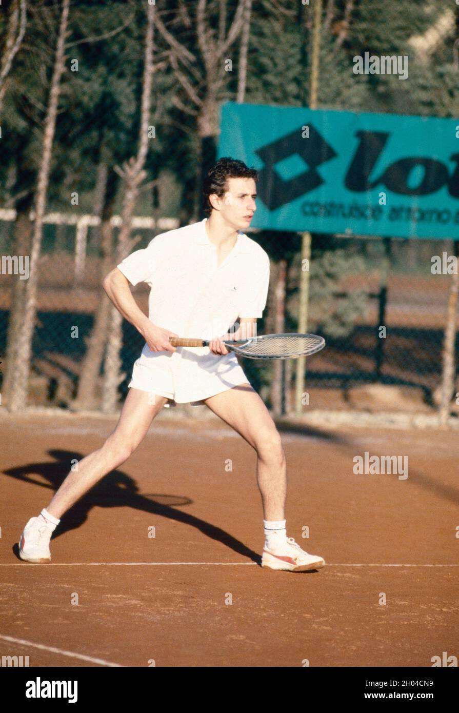 Italian tennis player Massimiliano Briguglio, 1988 Stock Photo - Alamy