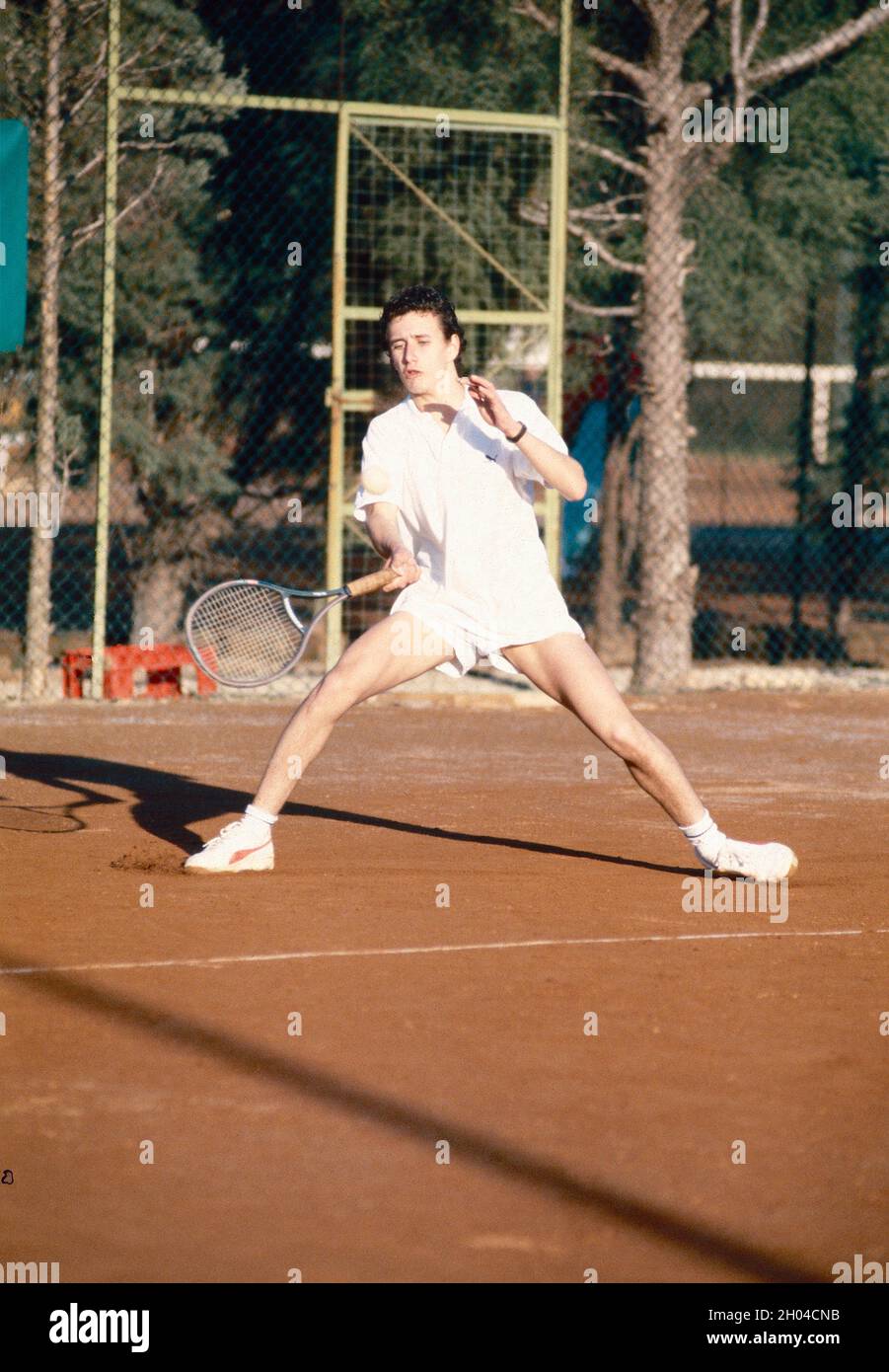 Italian tennis player Massimiliano Briguglio, 1988 Stock Photo - Alamy