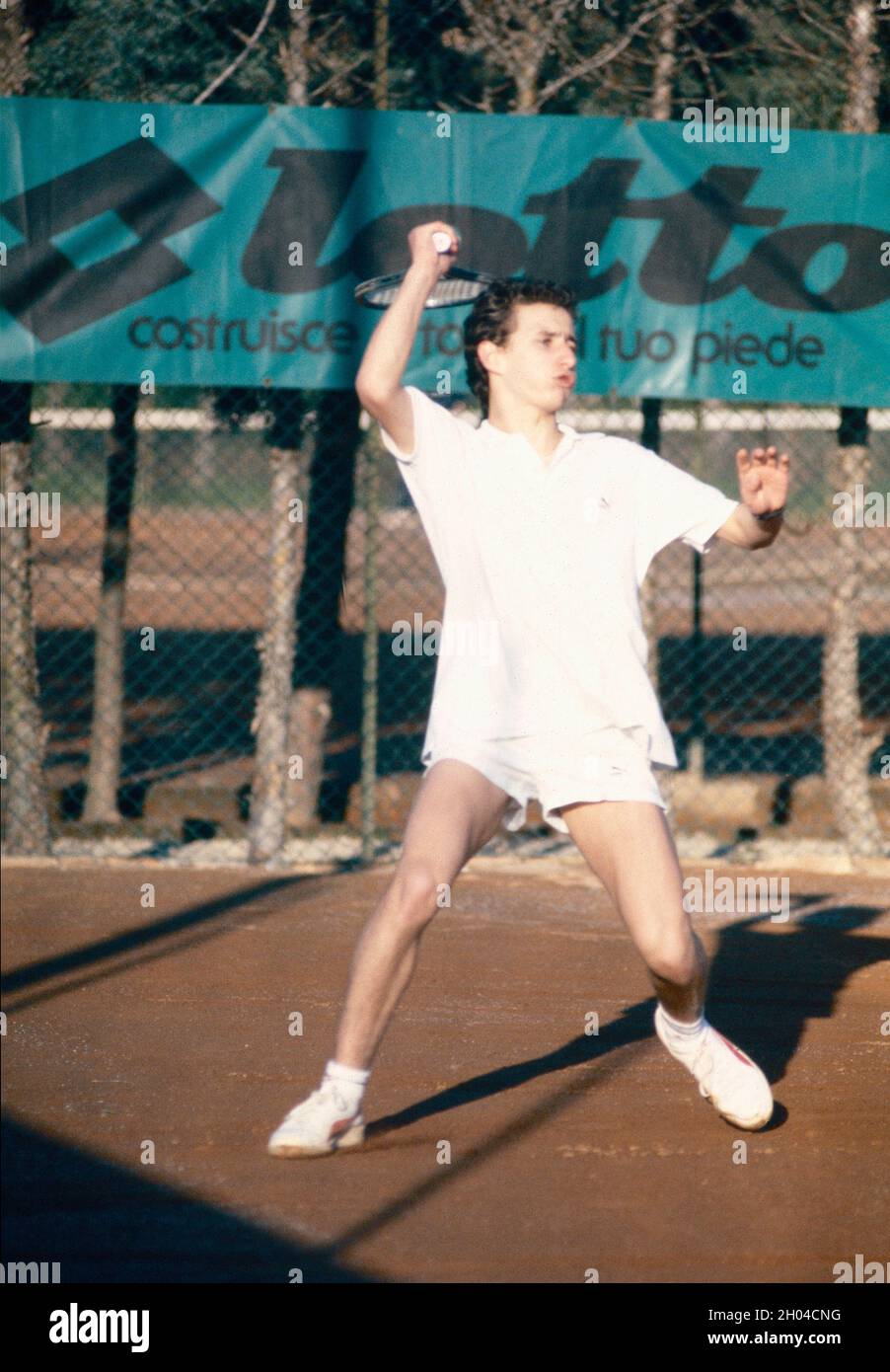 Italian tennis player Massimiliano Briguglio, 1988 Stock Photo - Alamy