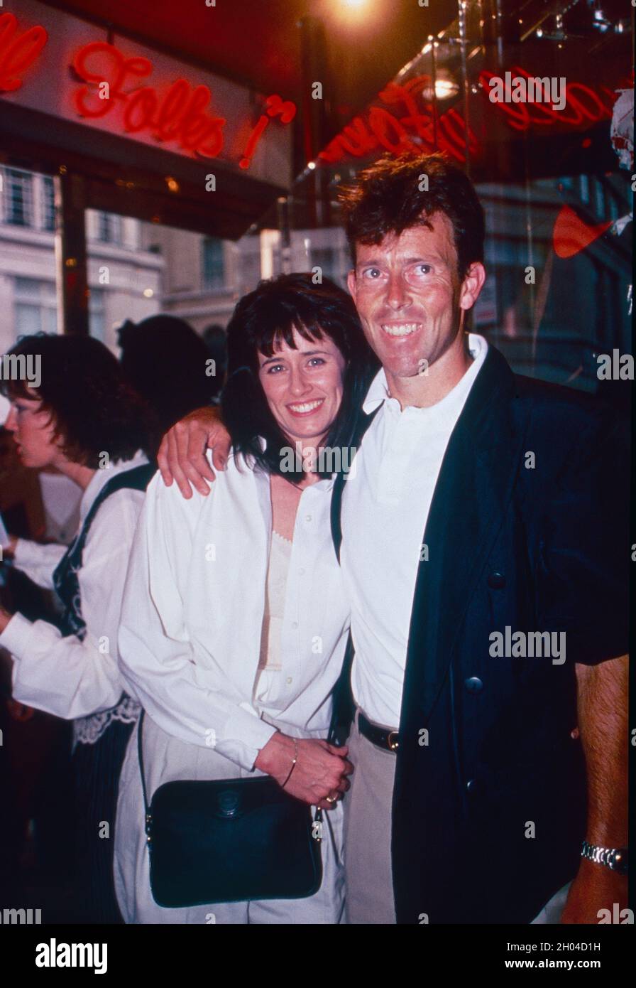 British tennis player Jeremy Bates and wife Ruth, Planet Hollywood 1994 ...