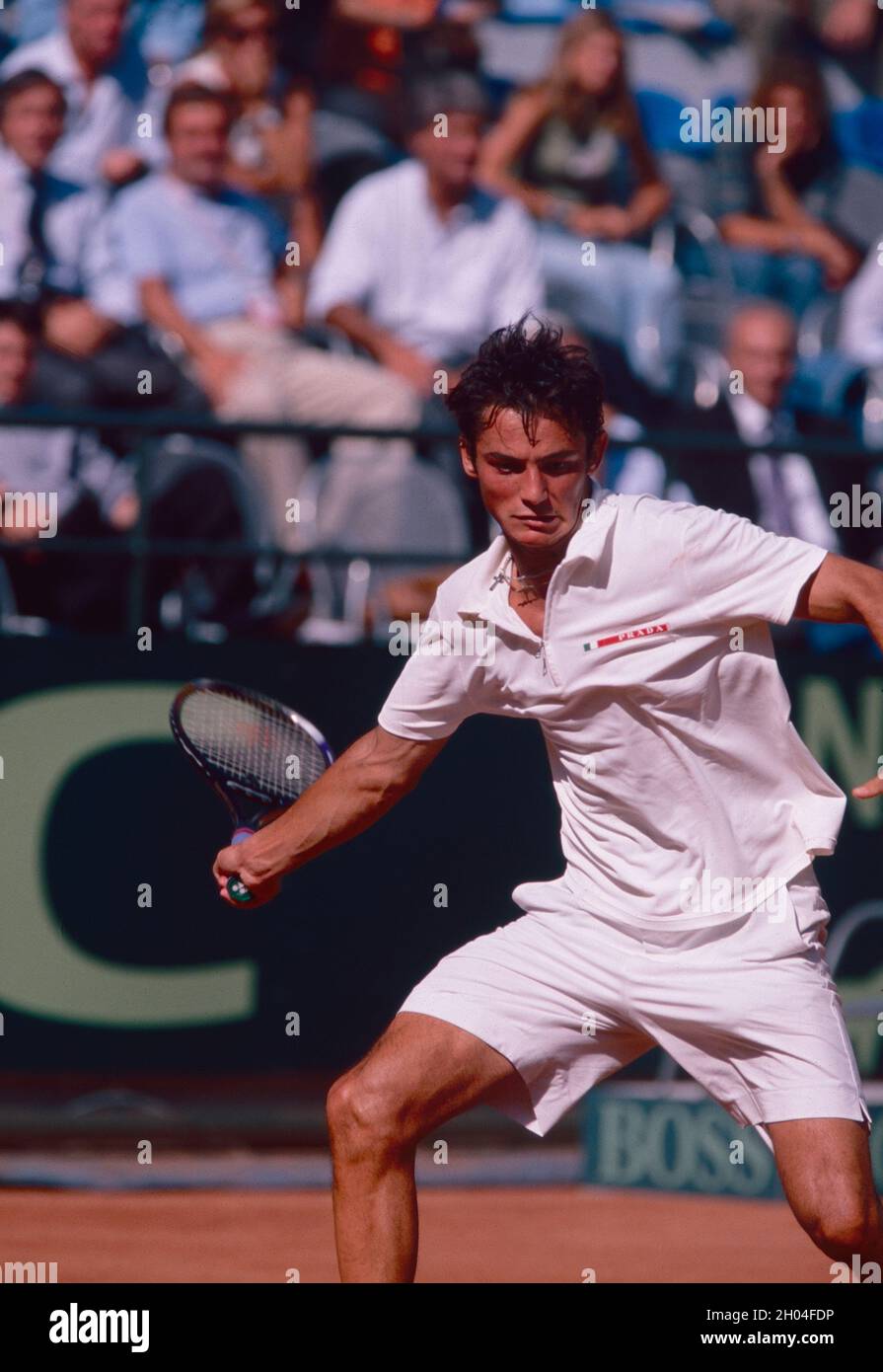 Italian tennis player Federico Luzzi, Davis Cup 2001 Stock Photo - Alamy