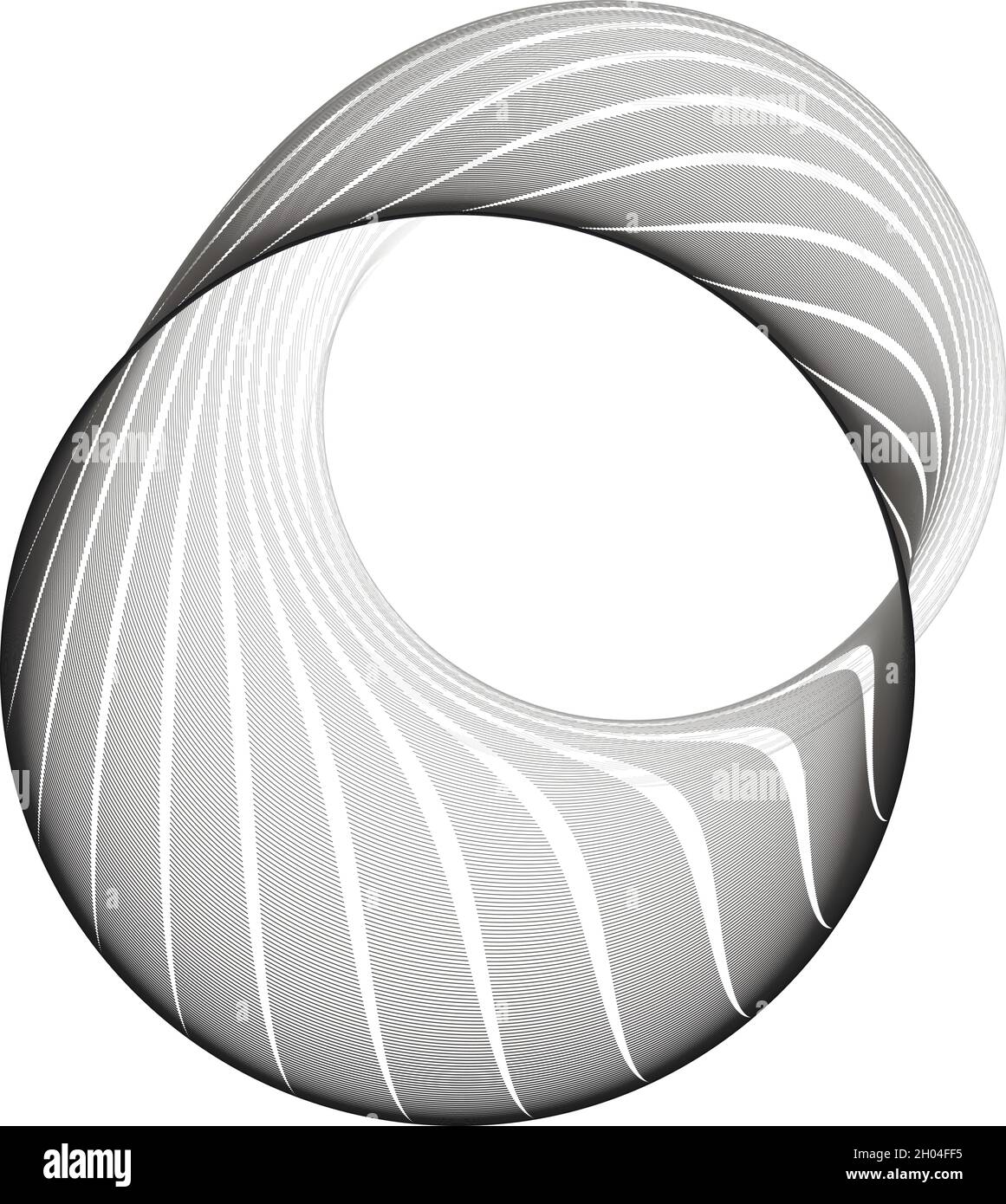 Modern abstract vector illustration. Digital futuristic monochrome ...