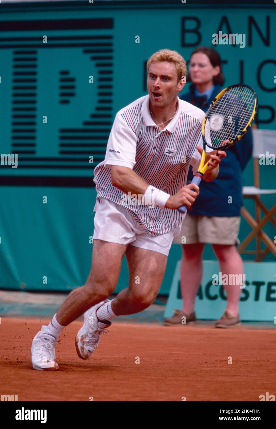 Spanish tennis player Felix Mantilla, Roland Garros, France 1998 Stock ...