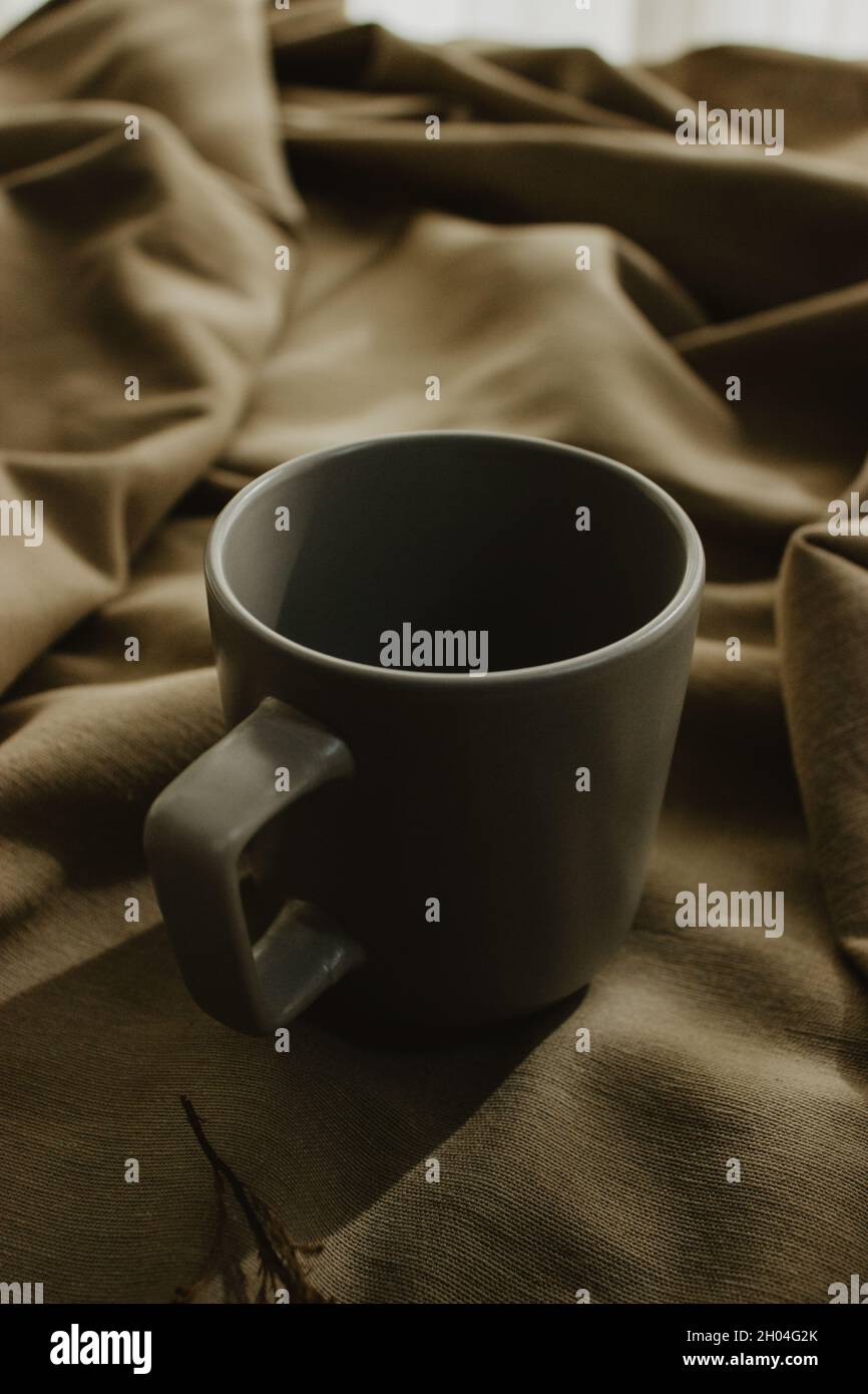 Grey coffee cup hi-res stock photography and images - Alamy