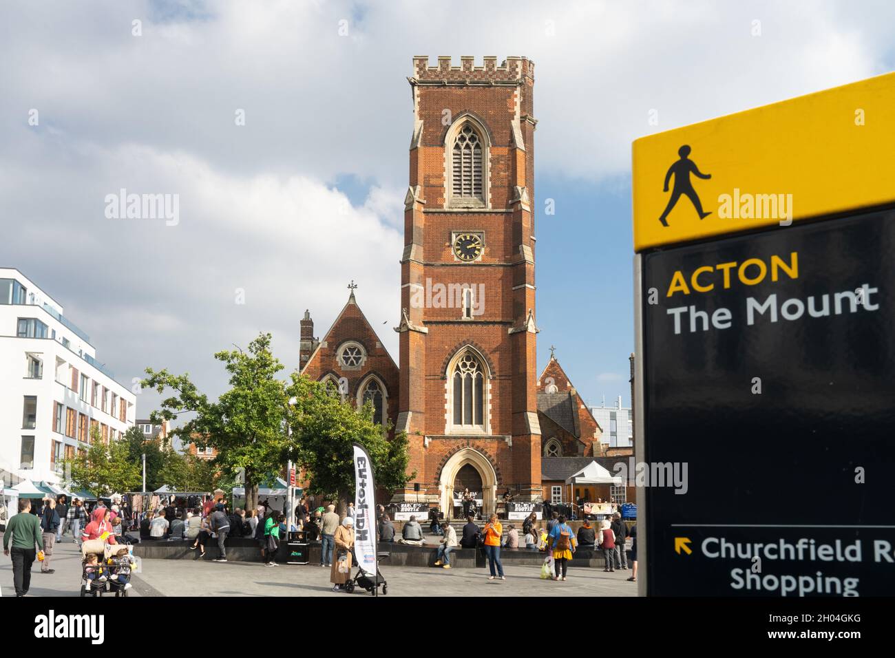 The Mount, St Mary's Church, Acton Central, London, England Stock Photo ...