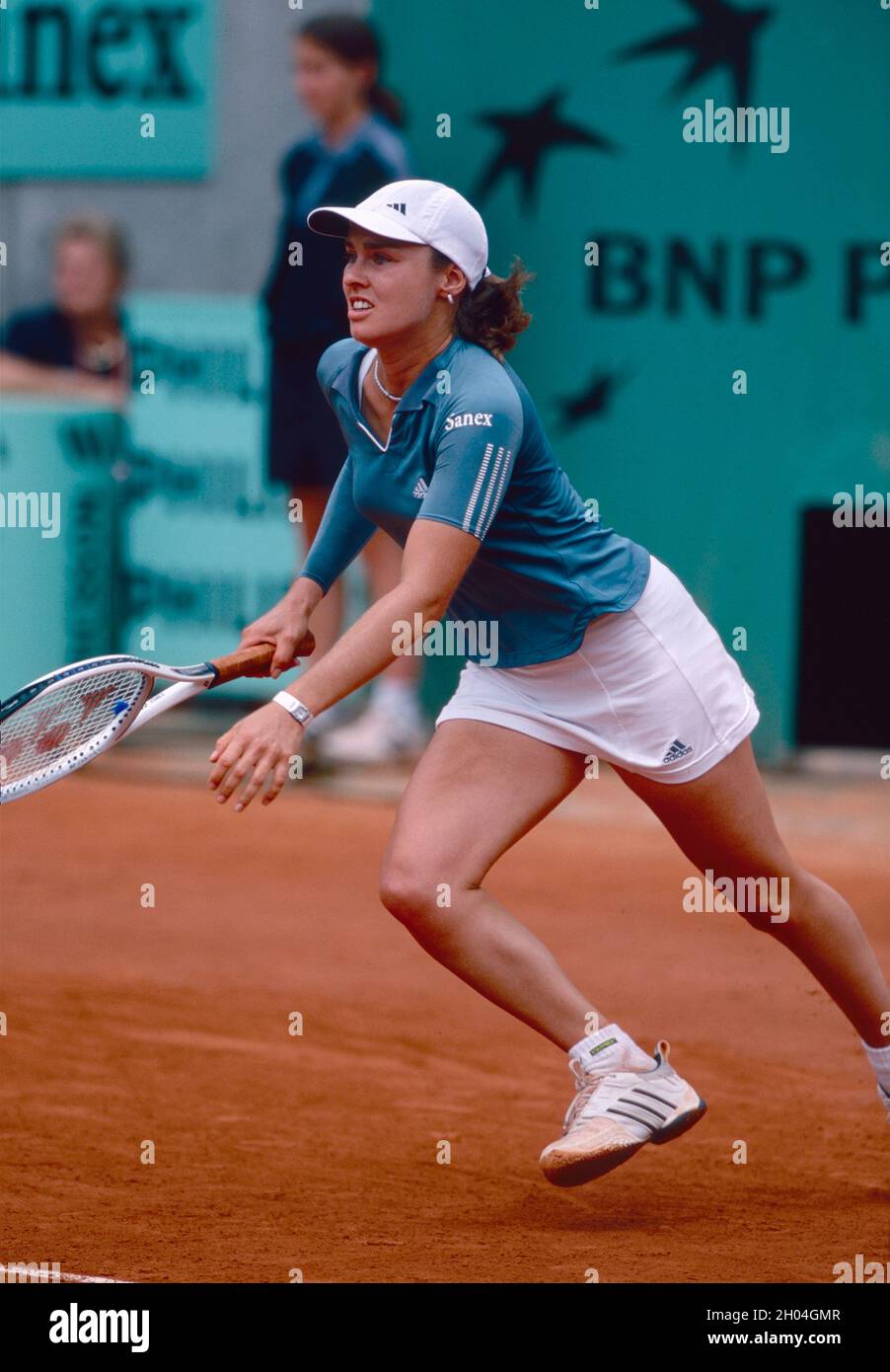 Swiss tennis player Martina Hingis, French Open 2001 Stock Photo - Alamy