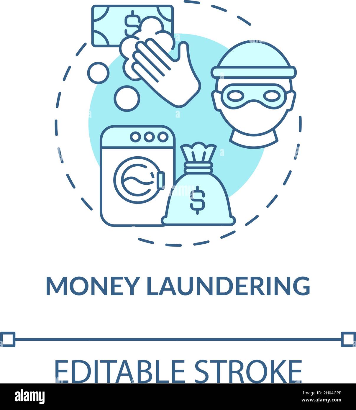 Illegal money profit concept Stock Vector Images - Alamy