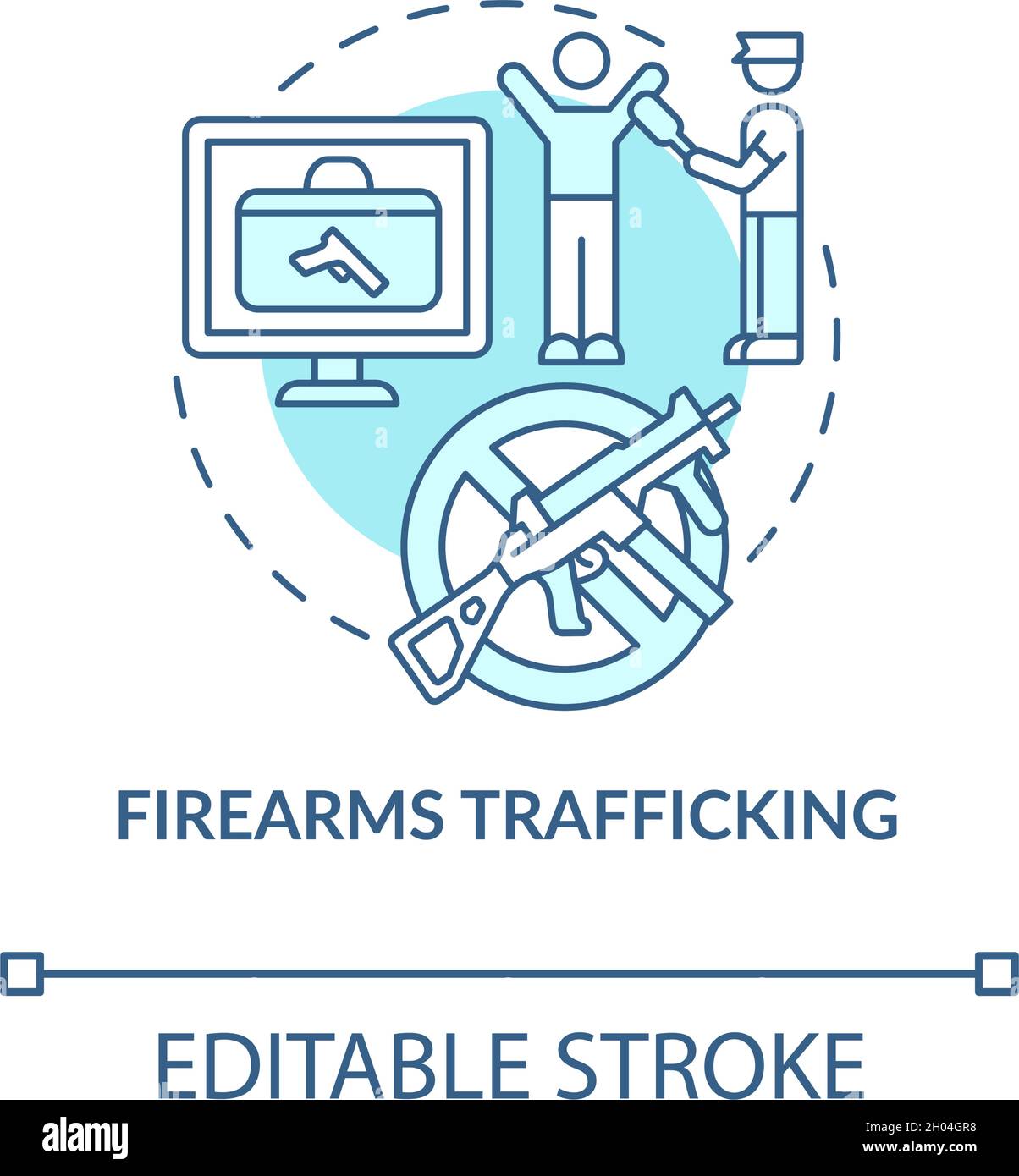 Police trafficking Stock Vector Images - Alamy