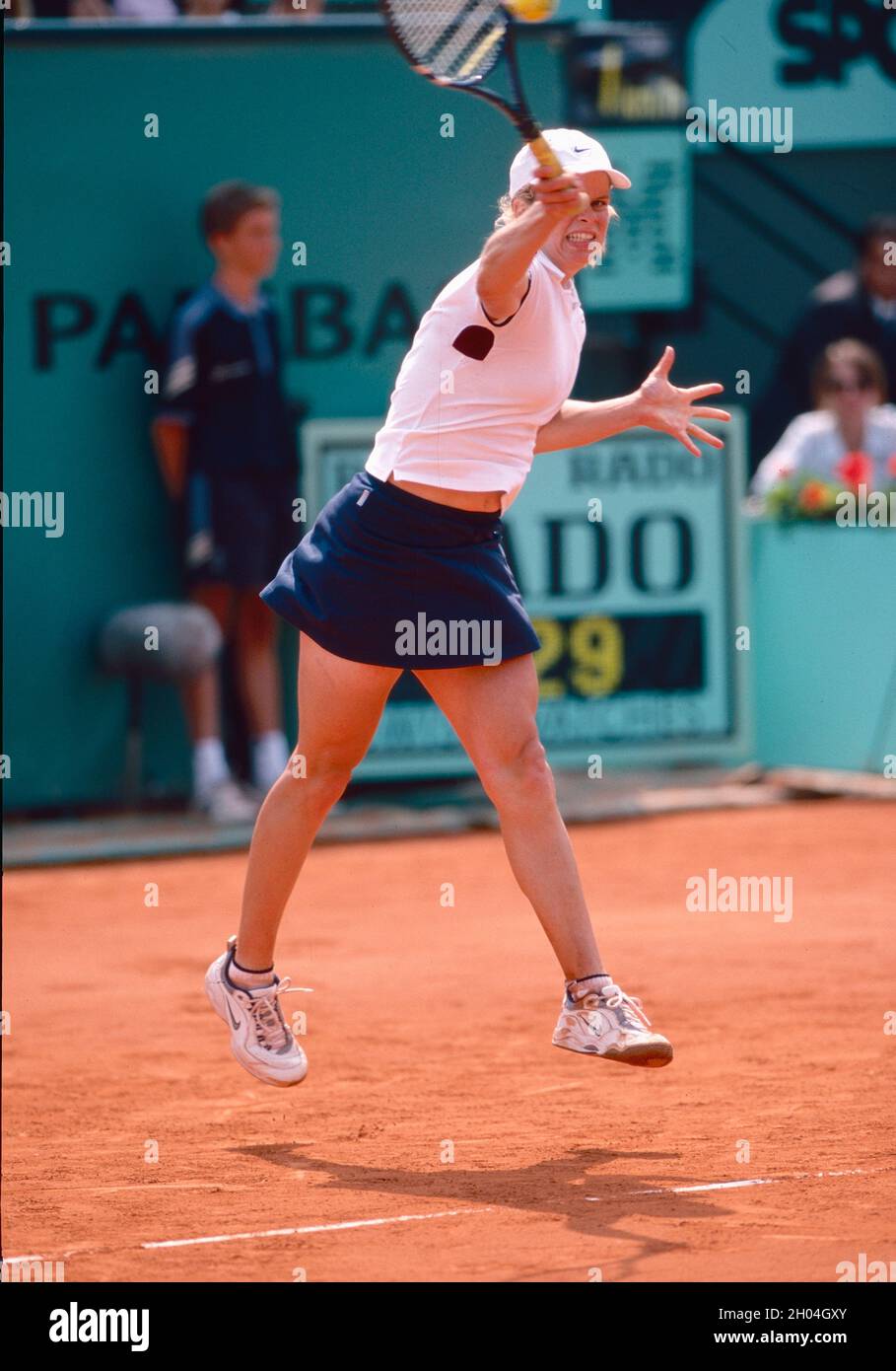 Belgian tennis player Kim Clijsters, French Open 2001 Stock Photo - Alamy