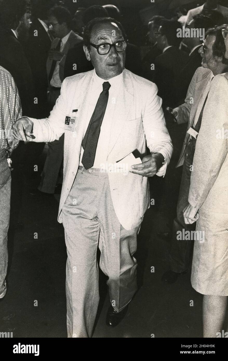 Italian journalist and politician Alberto Ronchey, 1990s Stock Photo ...