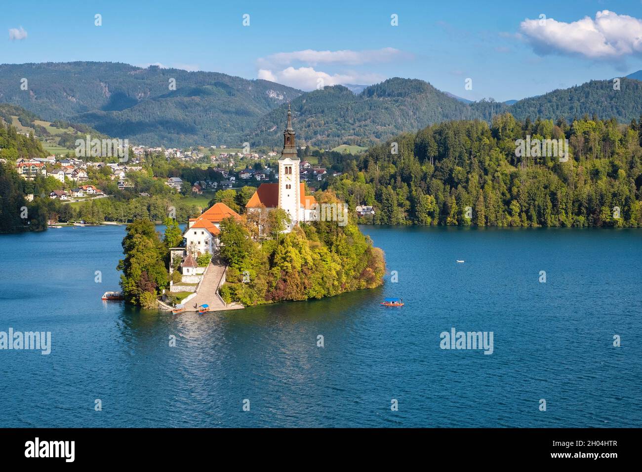 Lake Bled and Bled Island, Slovenia Stock Photo - Alamy