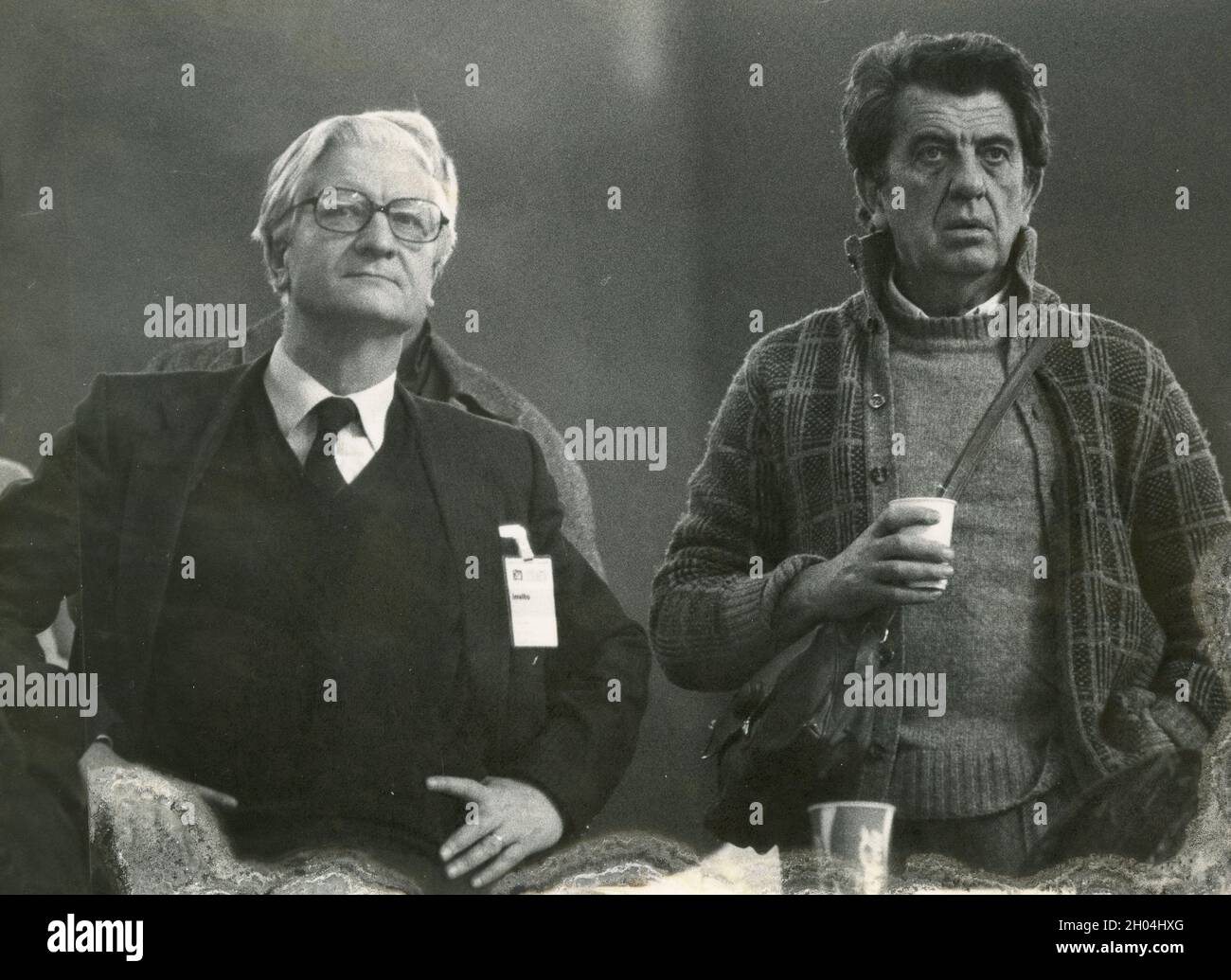 Italian moviemaker and actor Nanny Loy (right), 1980s Stock Photo - Alamy