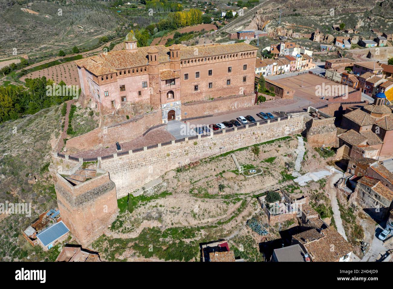 Castle Palace of Papa Luna Benedict XIII in Illueca municipality of the ...