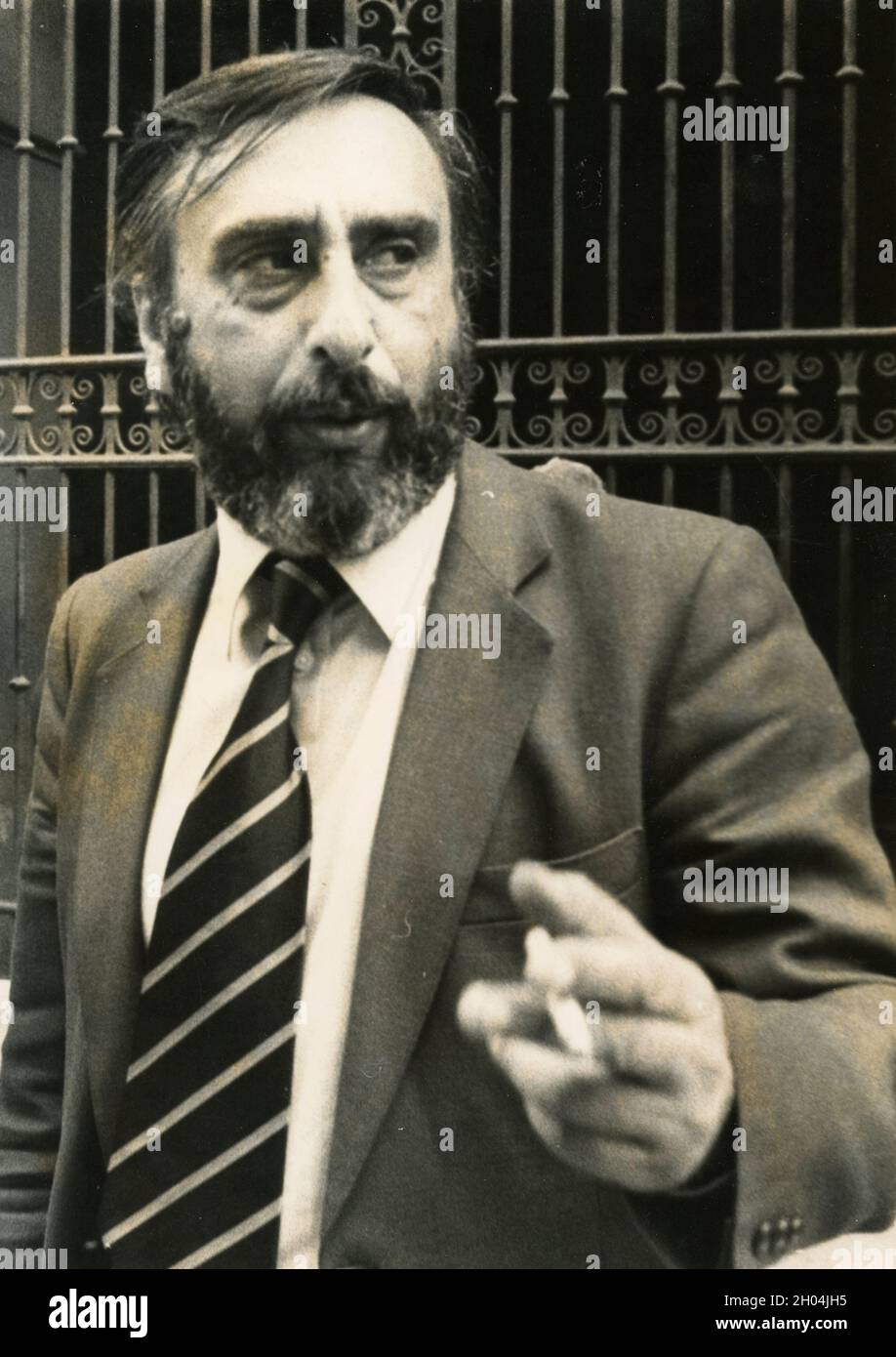 Italian investigating magistrate Domenico Sica, 1980s Stock Photo - Alamy
