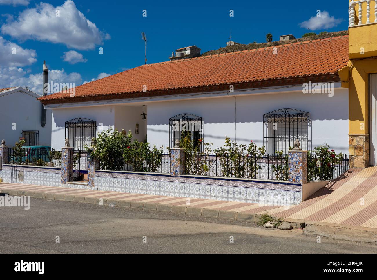 Street View of Almanzora Town, Almanzora Valley, Andalusia, Spain Stock ...