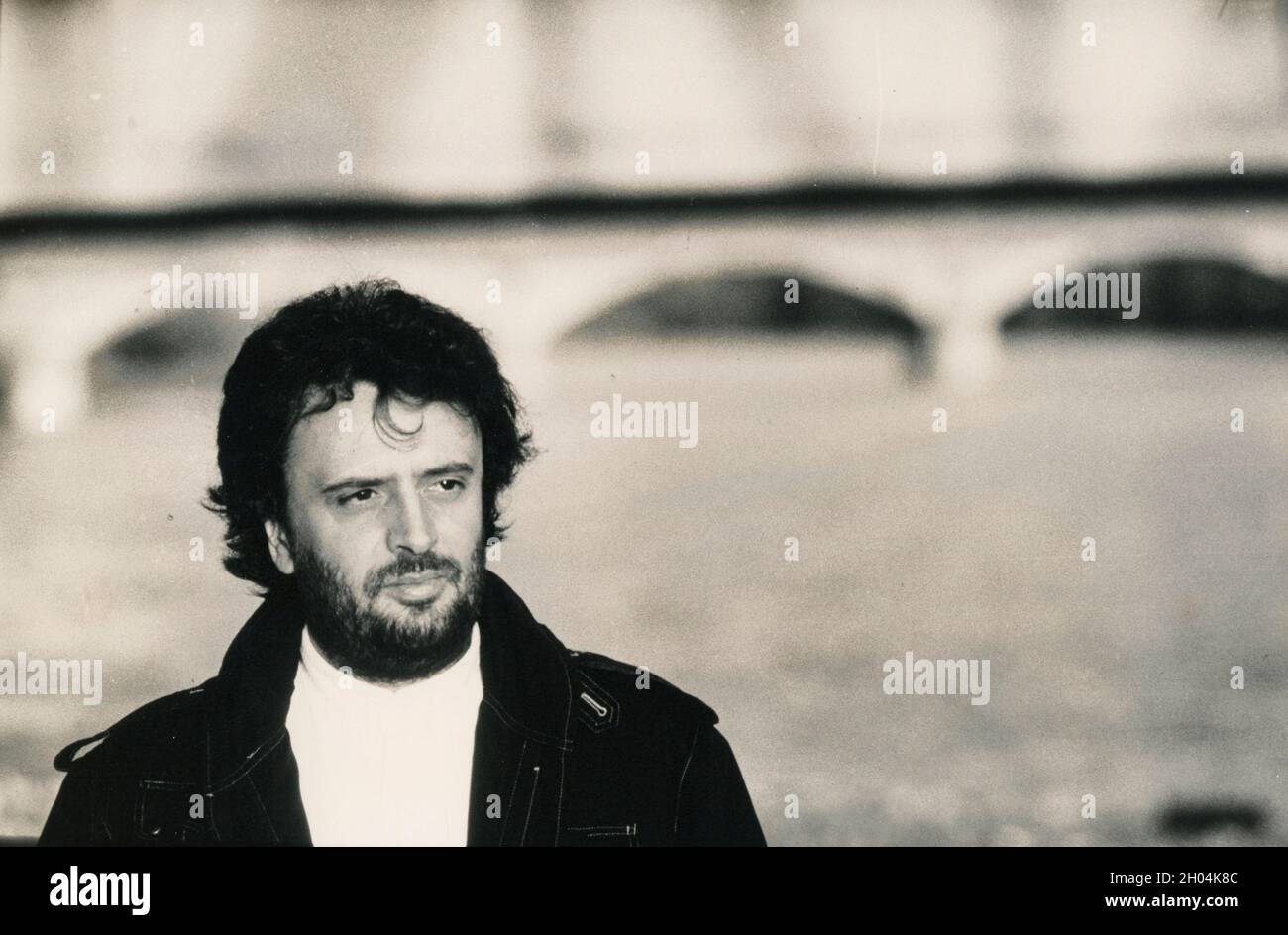 Italian singer and songwriter Ivano Fossati, 1980s Stock Photo - Alamy