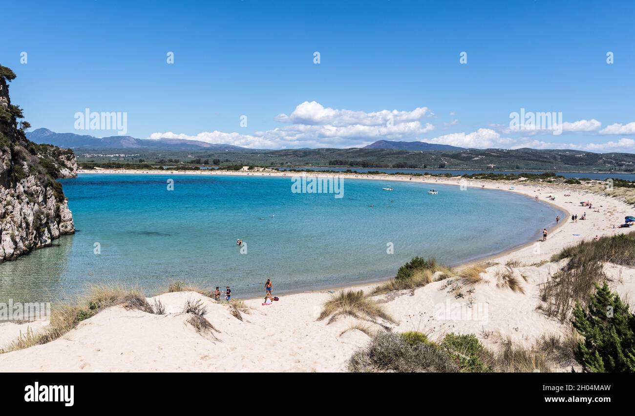 Voidokilias Beach Pylos Peloponnese Greece Stock Photo - Alamy