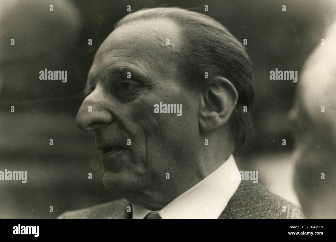 Italian phylosopher and political scientist Norberto Bobbio, 1970s ...