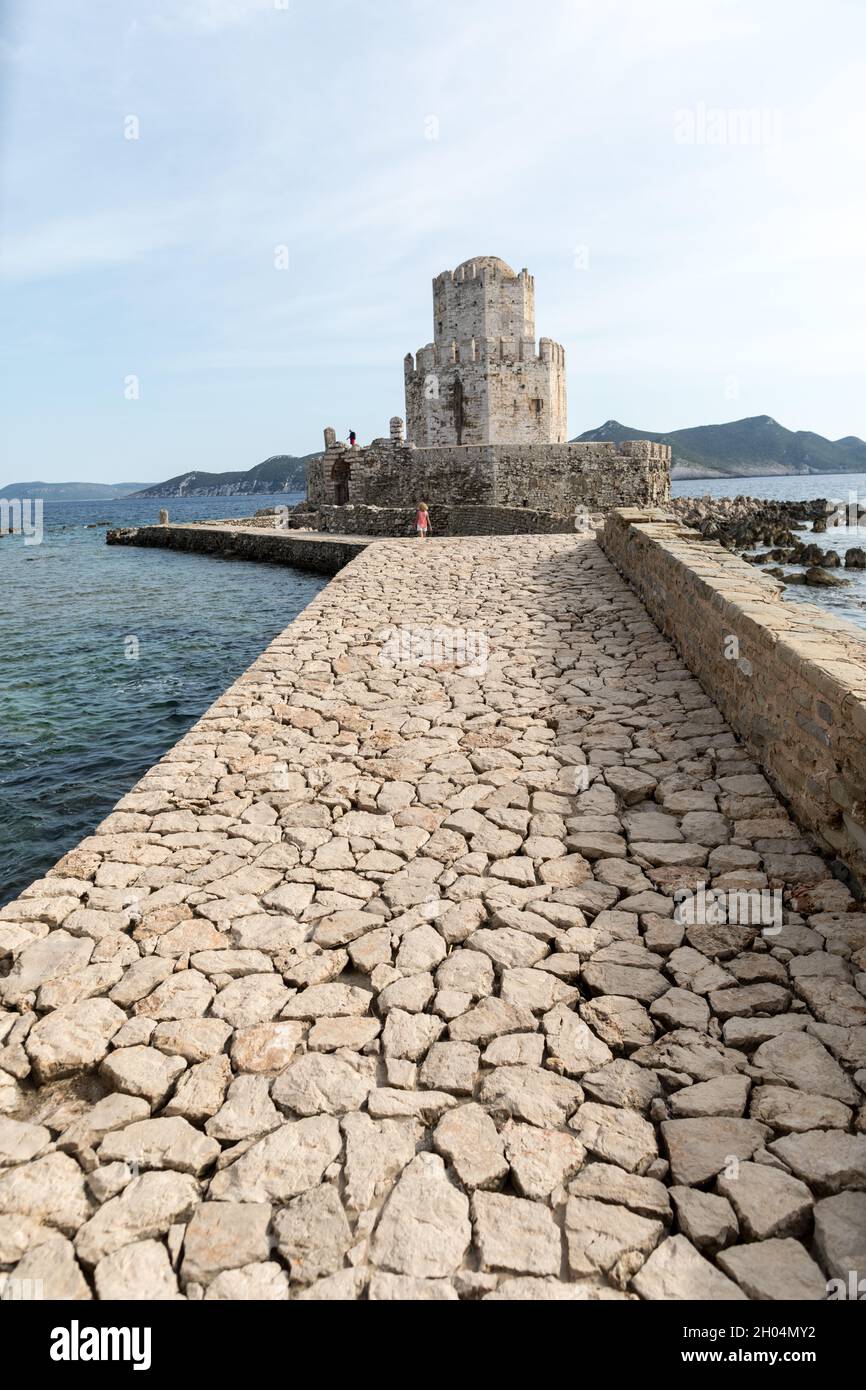Methoni castle peloponnese greece hi-res stock photography and images ...