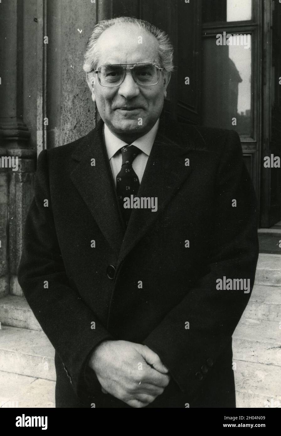 Italian politician and Prime Minister Emilio Colombo, 1970s Stock Photo ...