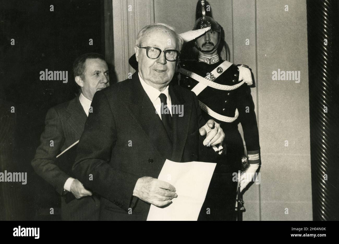 Italian President of Republic and politician Giuseppe Saragat, 1978 ...