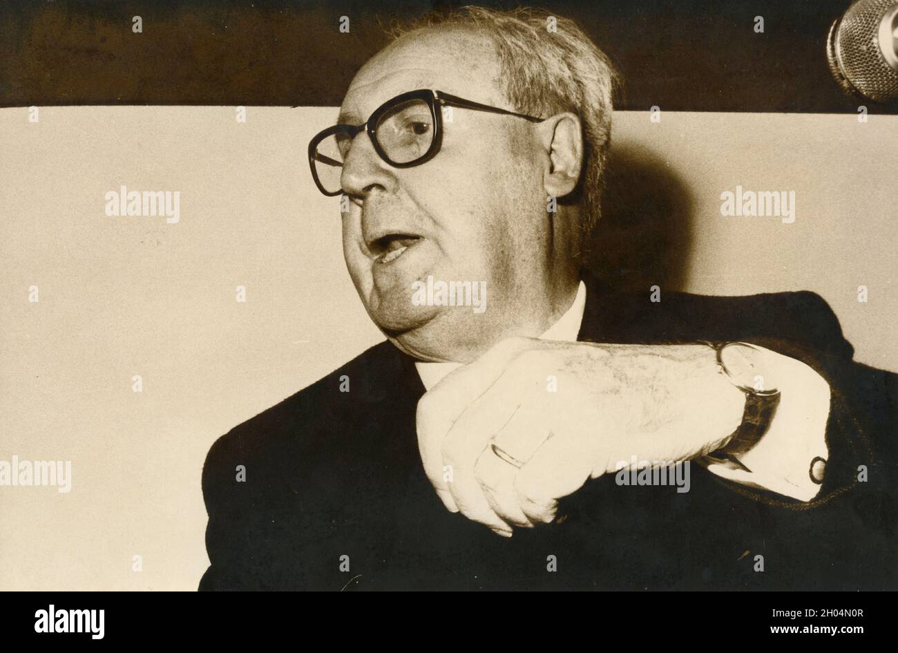 Italian President of Republic and politician Giuseppe Saragat, 1970s ...