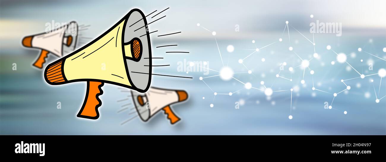 Illustration of a communication concept Stock Photo - Alamy