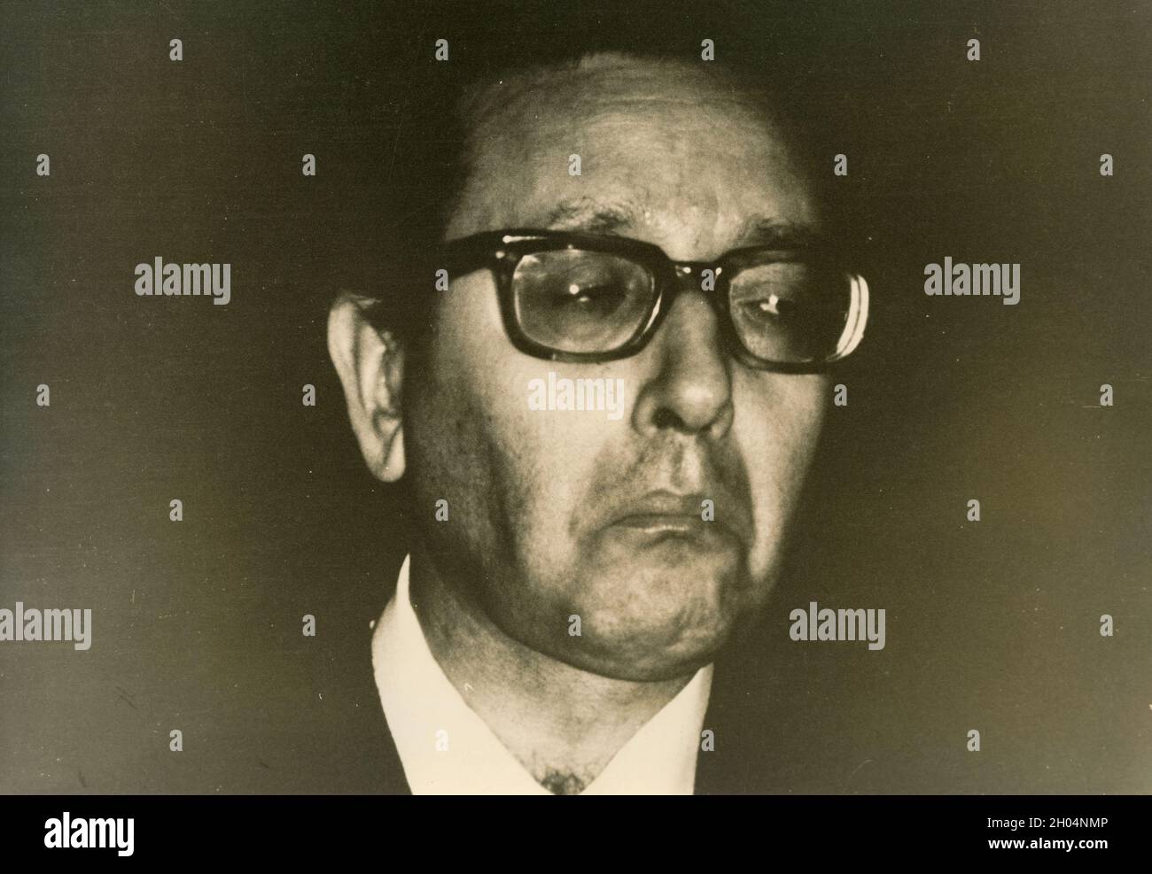 Italian politician and journalist Pino Rauti, 1970s Stock Photo - Alamy