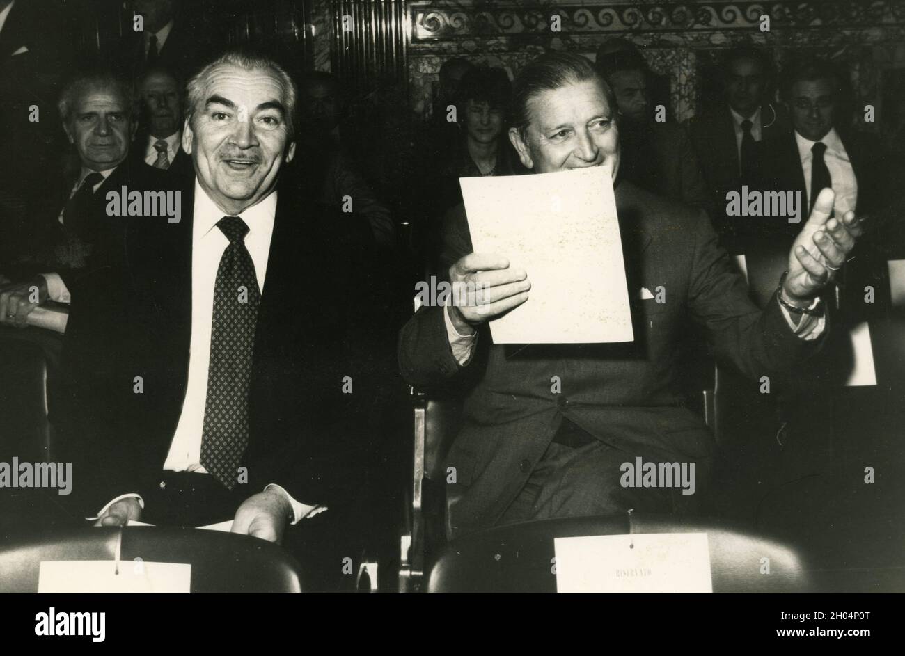 Italian enterpreneur Angelo Nino Rovelli (left) ,and manager Emanuele ...