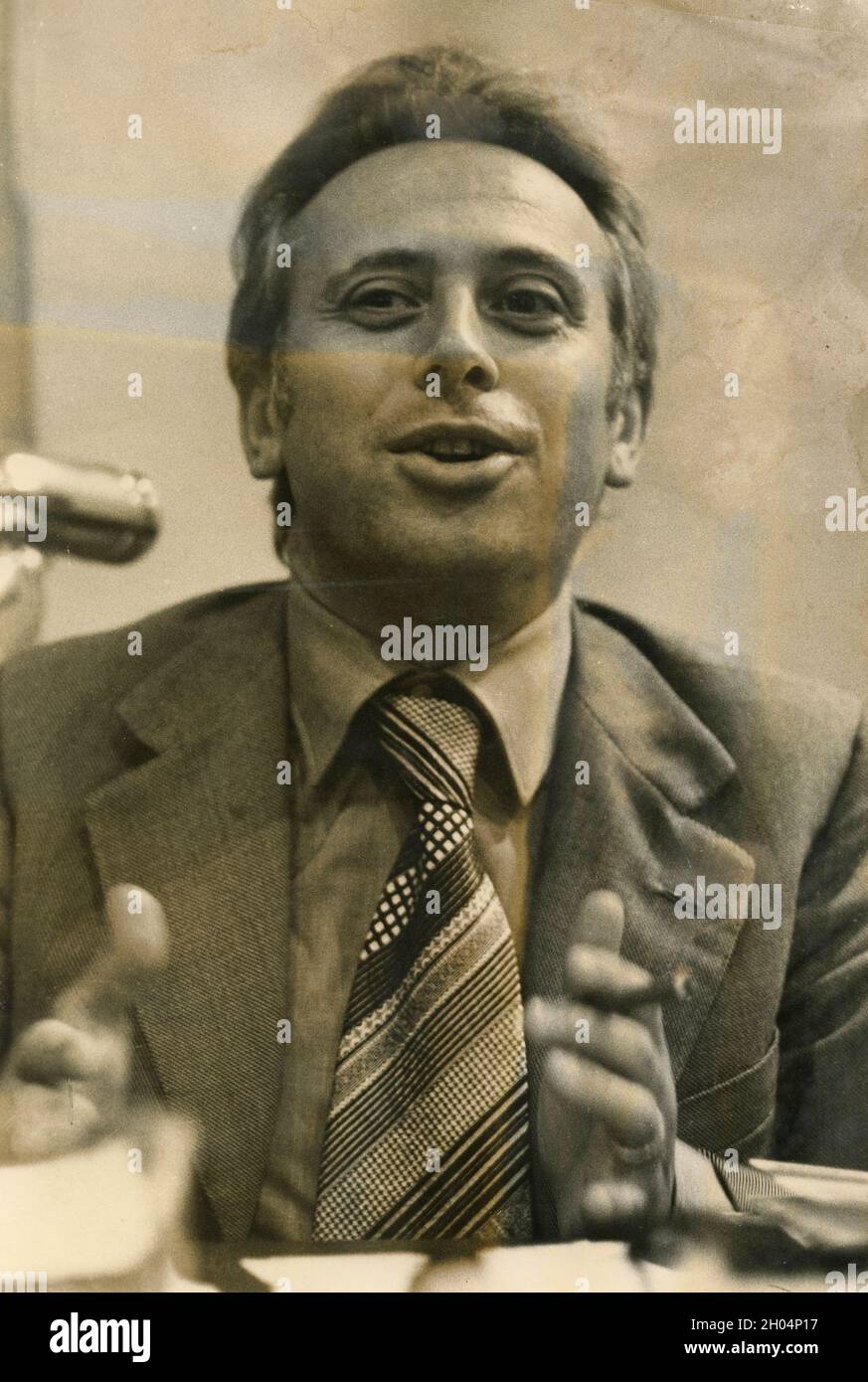 Italian politician Luigi Granelli, 1970s Stock Photo - Alamy