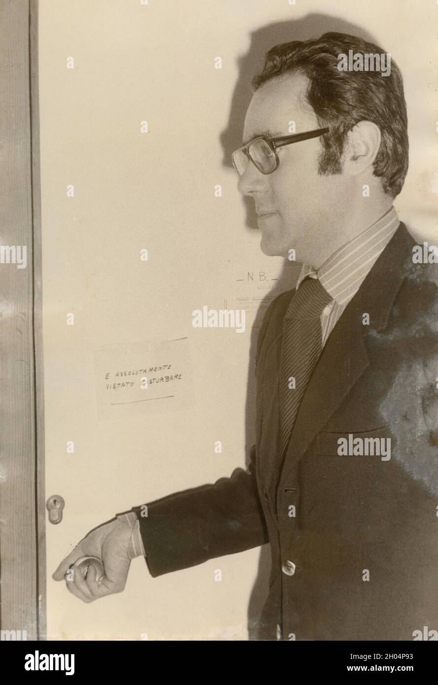 Italian magistrate judge Luciano Infelisi, 1970s Stock Photo - Alamy