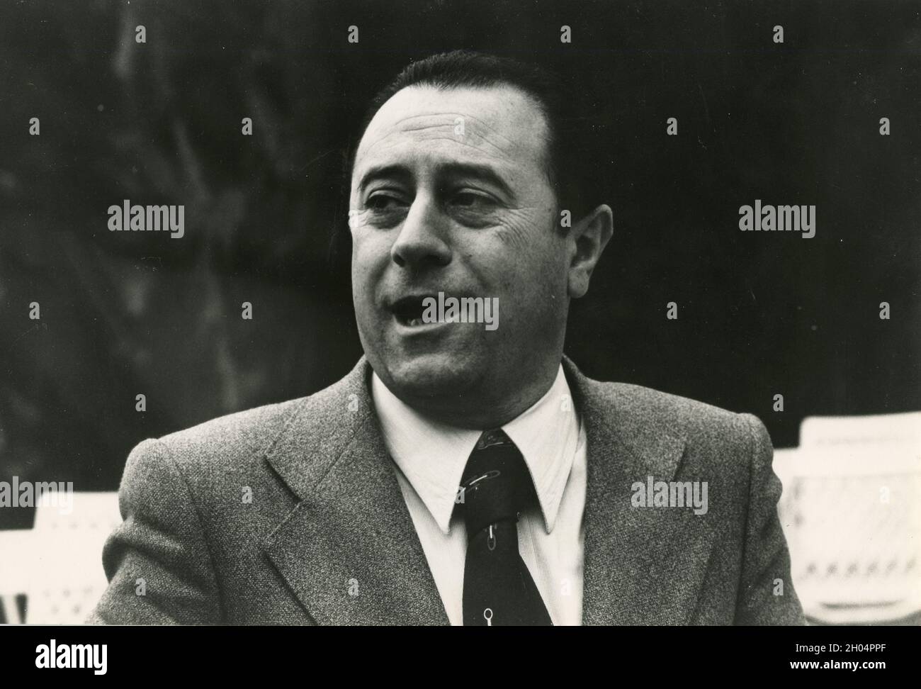 Italian politician and journalist Raffaele Delfino, 1970s Stock Photo ...