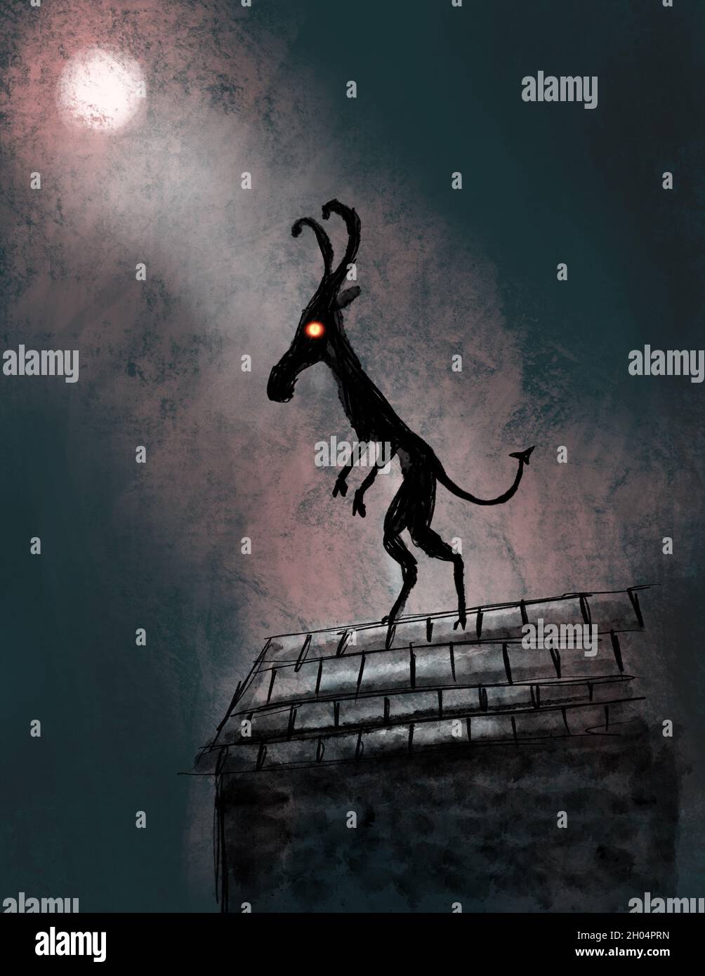 The Jersey Devil illustration Stock Photo - Alamy