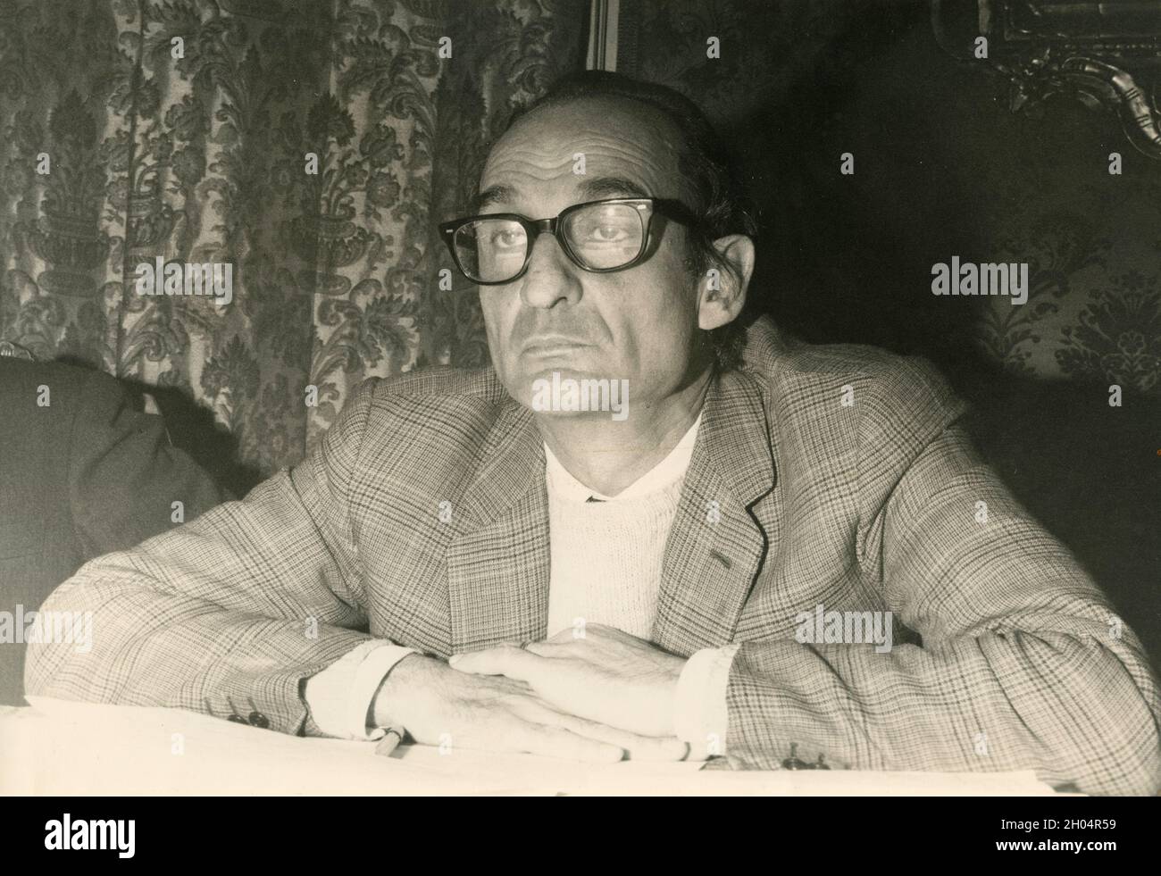 Italian biologist, academic, and politician Giorgio Tecce, 1970s Stock ...