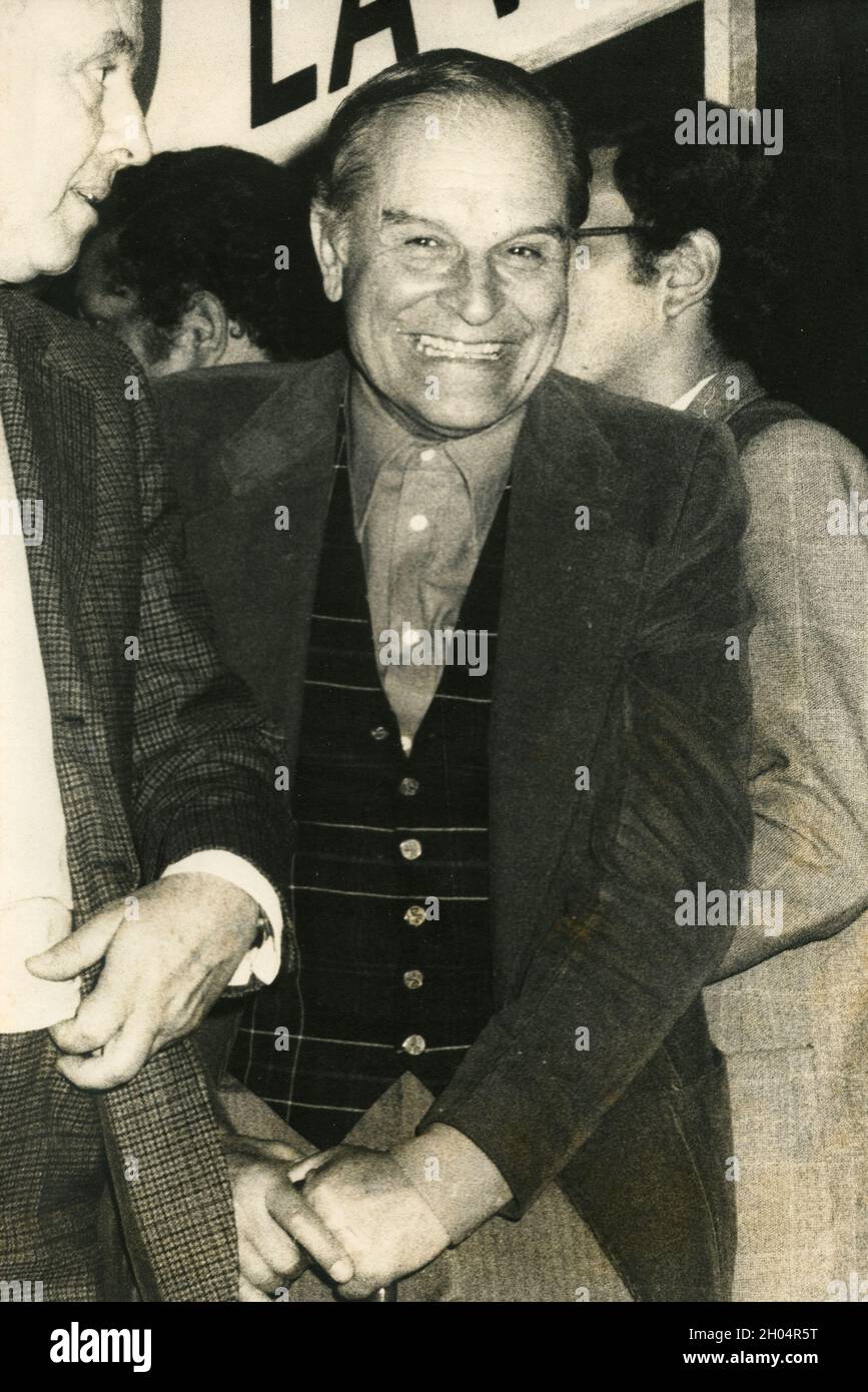 Italian politician, journalist, and art critic Antonello Trombadori ...