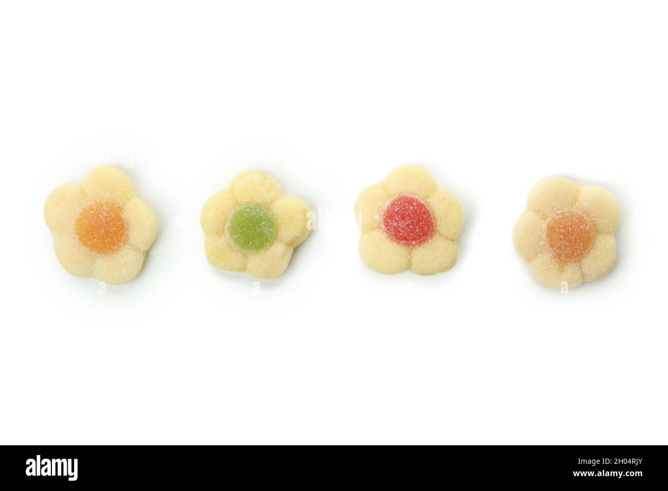 Tasty gummy candies isolated on white background Stock Photo - Alamy