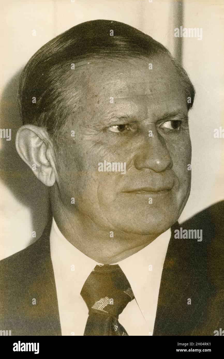 Italian editor Giovanni Volpe, 1970s Stock Photo - Alamy