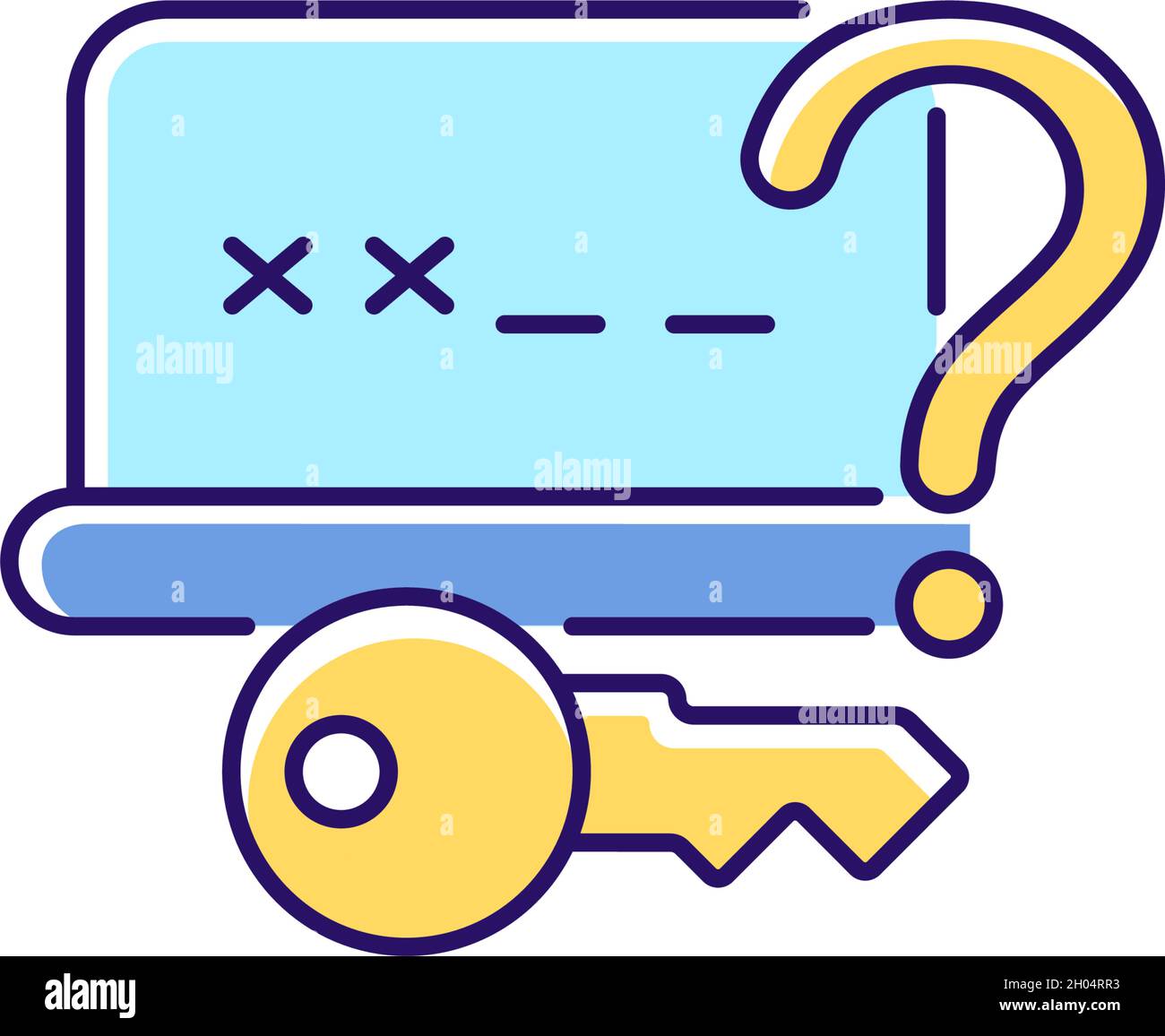 Computer password recovery icon Stock Vector Images - Alamy