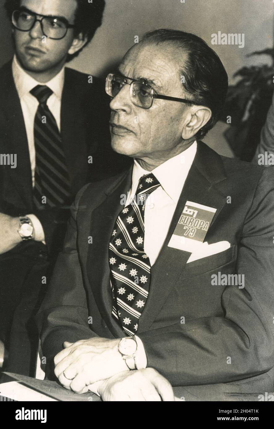 Italian jurist and politician Aldo Sandulli, 1980s Stock Photo - Alamy