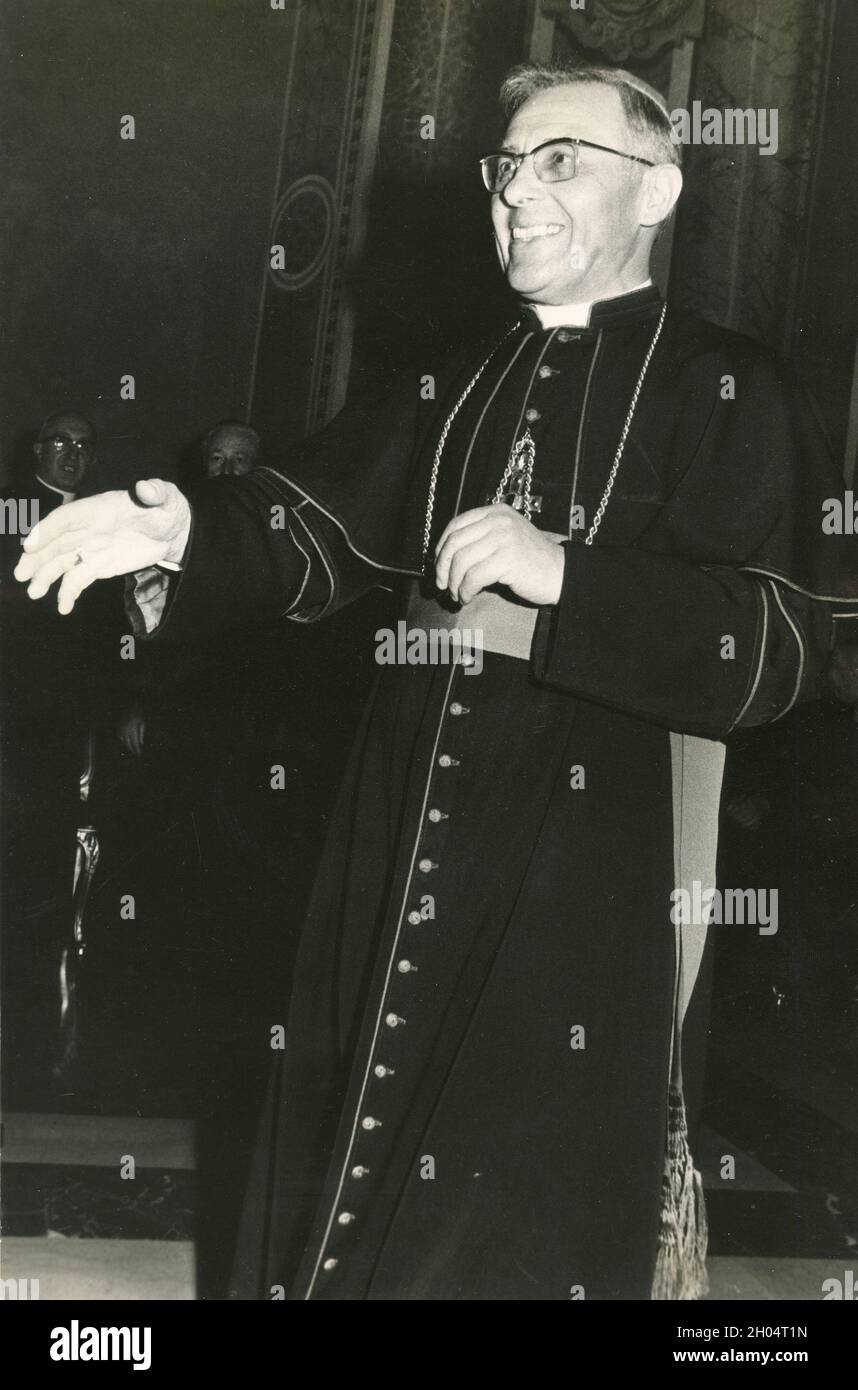 Italian Catholic church Cardinal Ugo Poletti, 1970s Stock Photo - Alamy