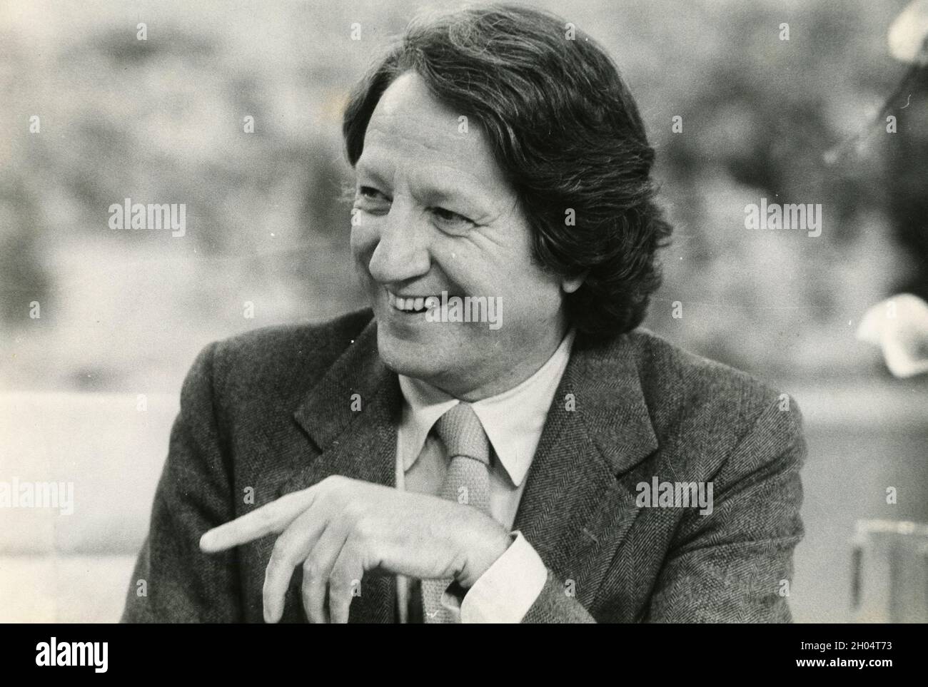 Italian catoonist and journalist Giorgio Forattini, 1980s Stock Photo ...