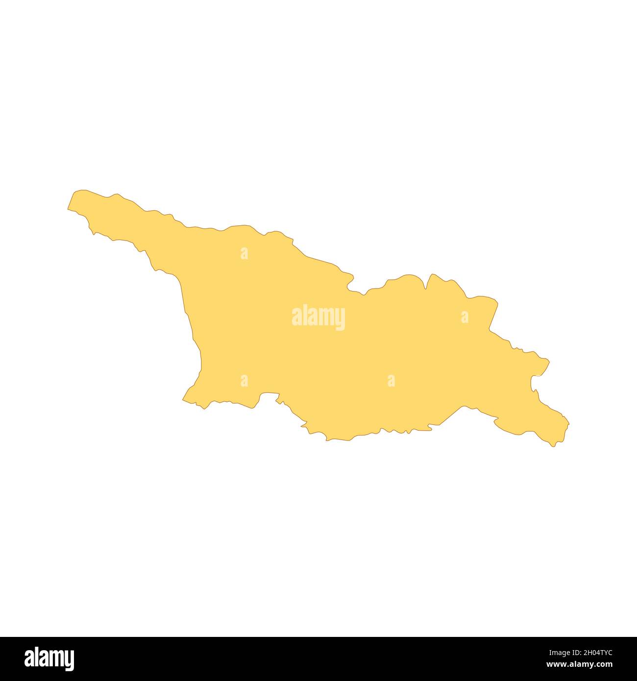 Georgia map color line element. Border of the country. UI UX GUI design ...