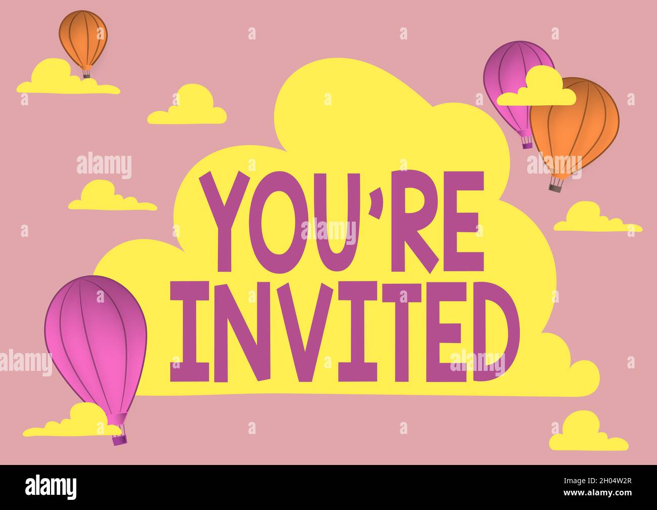 Conceptual display You Re Invited. Internet Concept make a polite ...