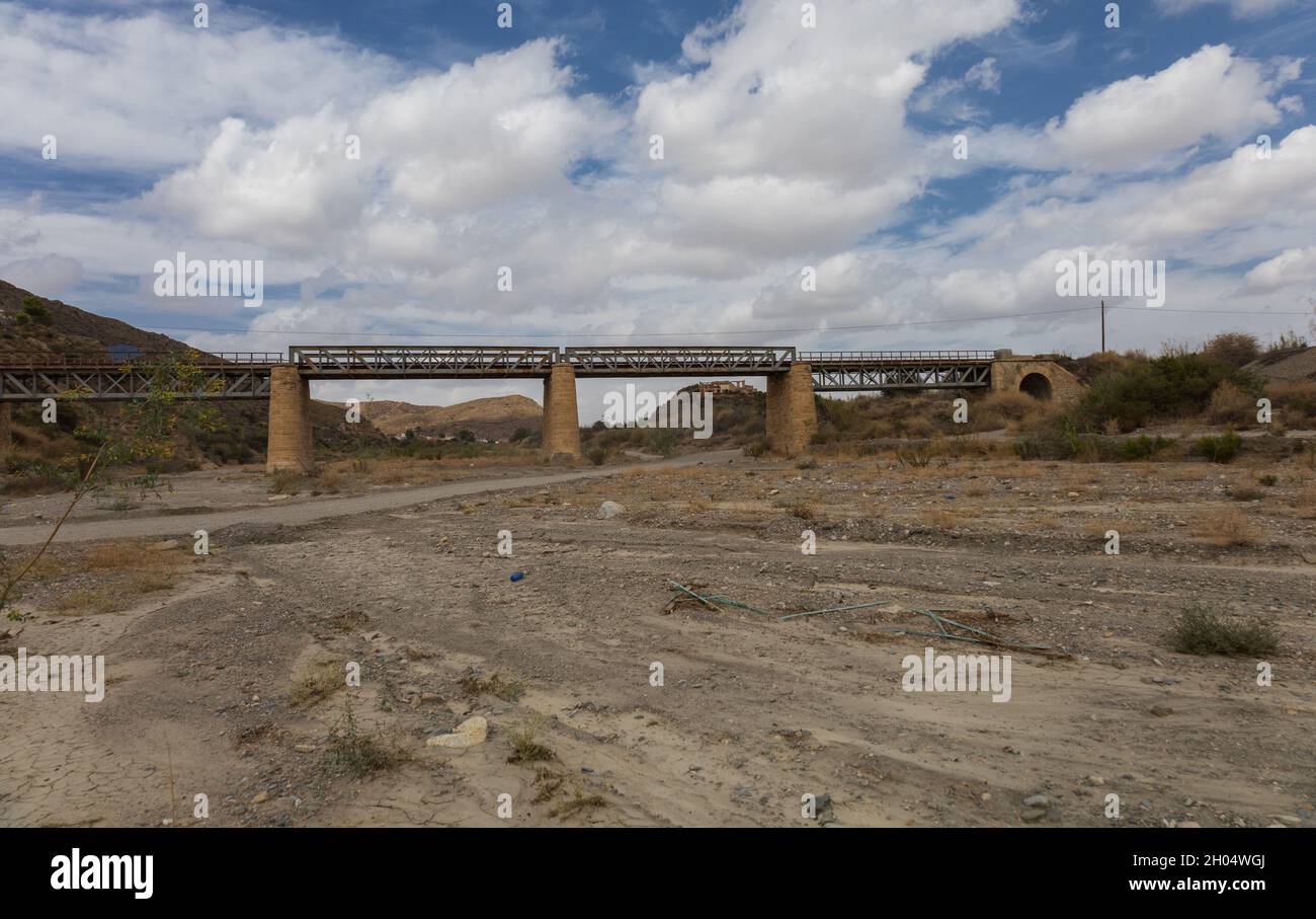 Almanzora, Disused Railway Bridge Crossing a Rambla in the Almanzora ...