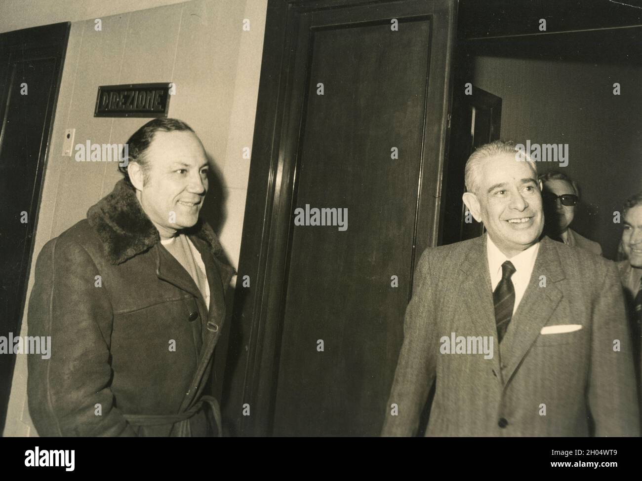 Italian singer and actor Claudio Villa (left), 1970s Stock Photo - Alamy