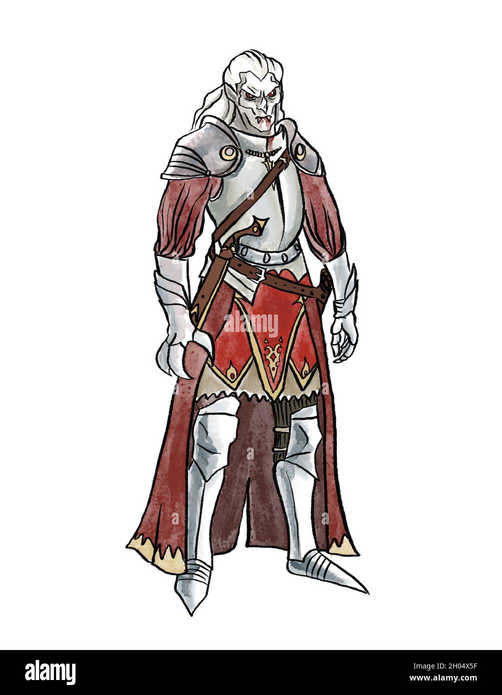 a hand drawn vampire lord illustration Stock Photo - Alamy