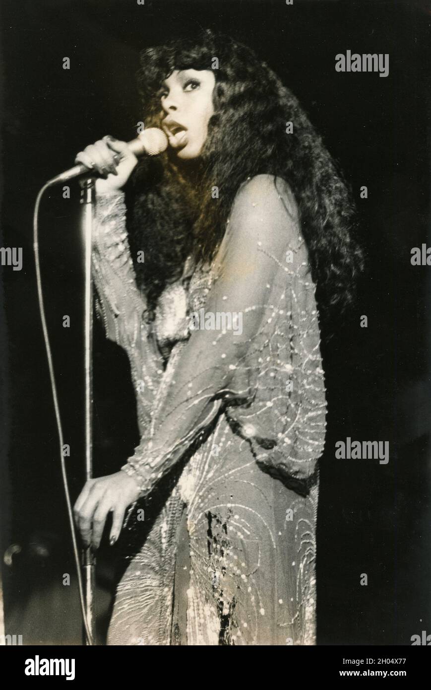 American singer and songwriter Donna Summer, 1970s Stock Photo - Alamy