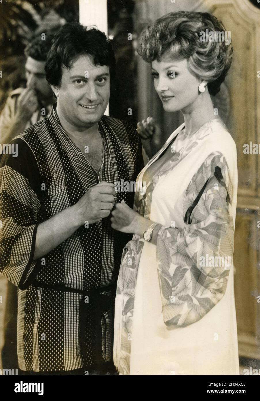 Italian actor Alberto Lionello and German-American actress Barbara ...