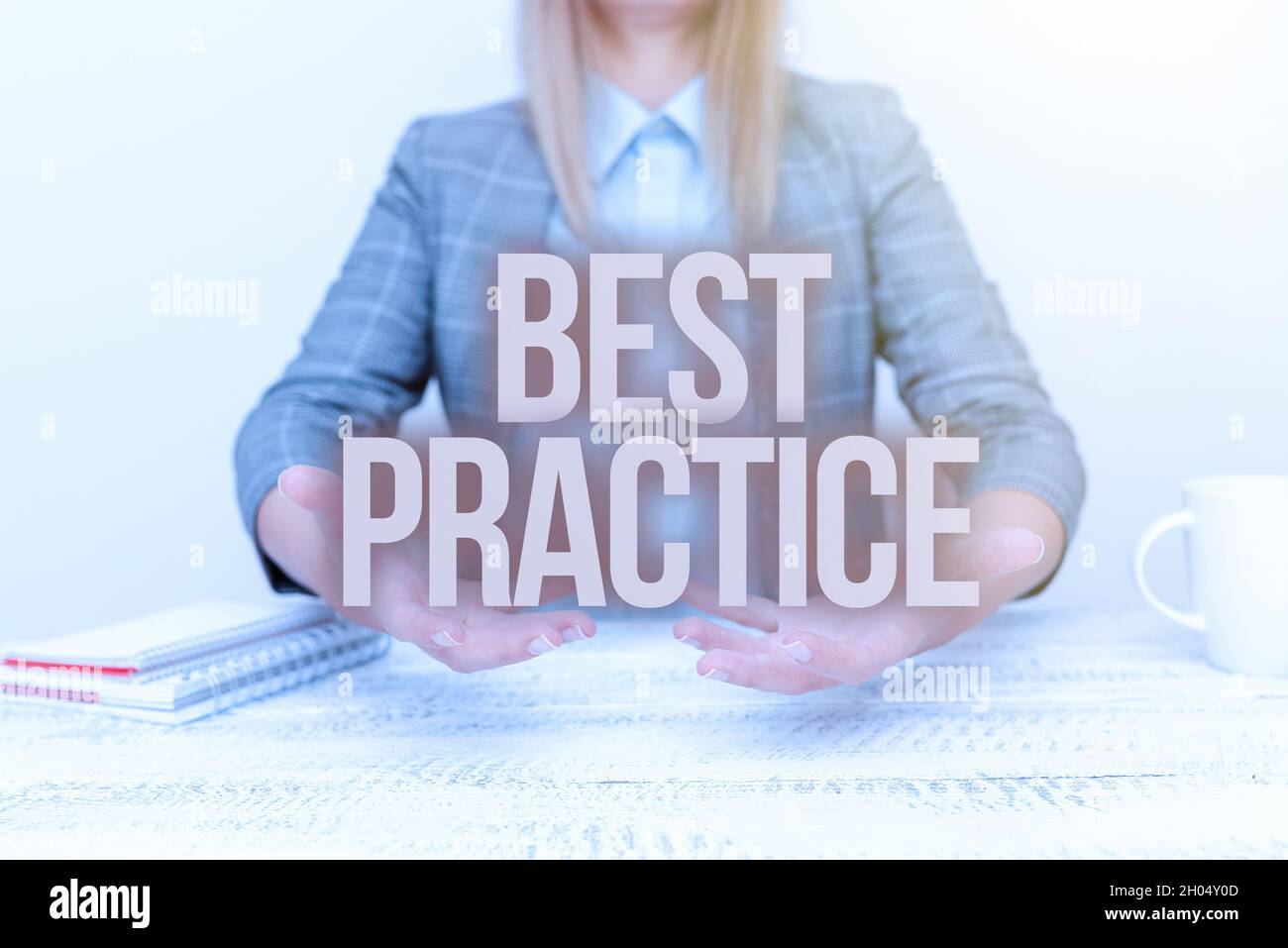 Handwriting text Best Practice. Business approach commercial procedures ...