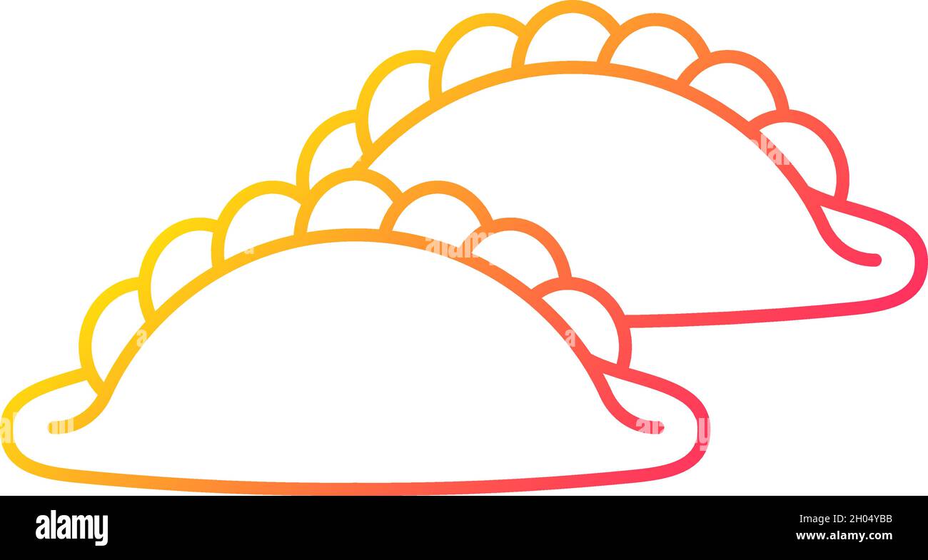 Curry puff gradient linear vector icon Stock Vector Image & Art - Alamy